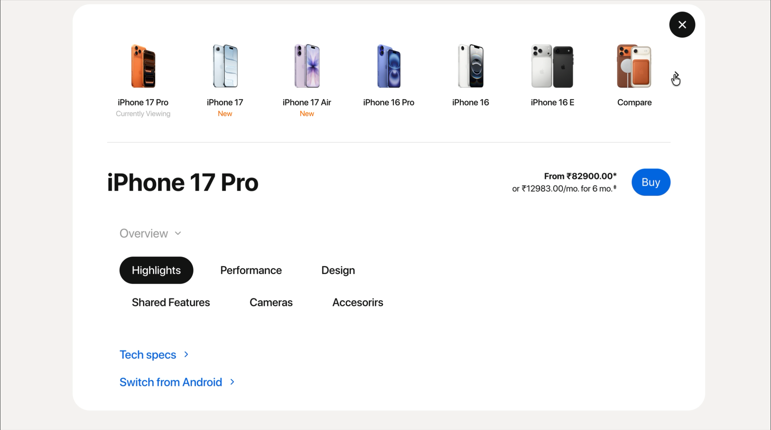 Apple Navbar V002 | Skiper UI | Skiper UI